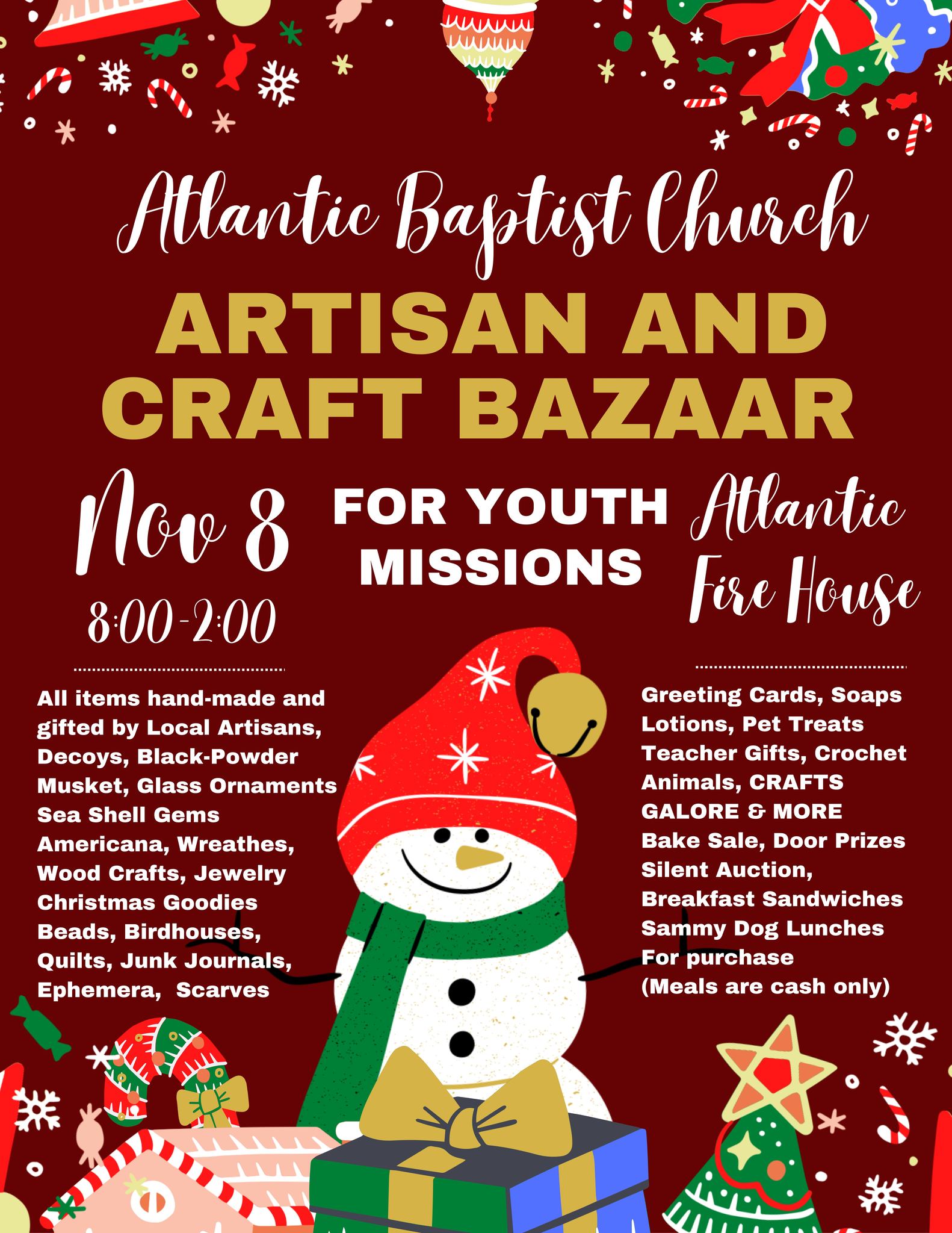 Atlantic Baptist Church Artisan & Craft Bazaar | WOW That's Country ...
