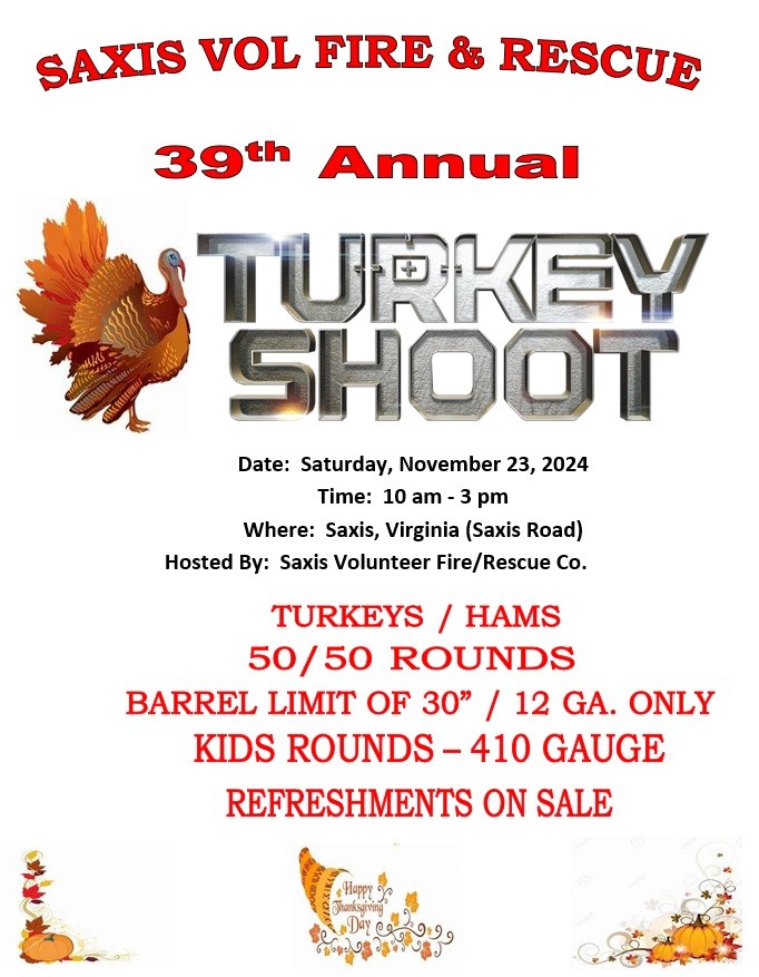 Saxis VFC 39th Annual Turkey Shoot | WOW That's Country | 10 In a Row ...